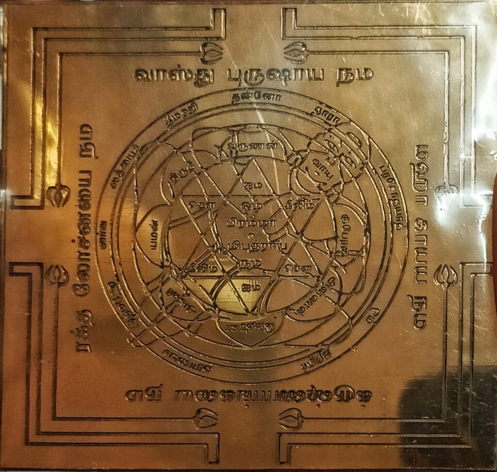 S9113-85 – Sri Vastu Yantra Bhagavan Yantra Vaasthu Purusha Yantram ...